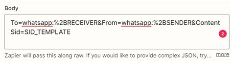 How To Fill Out The Fields In Twilio Api Request In Zapier Correctly