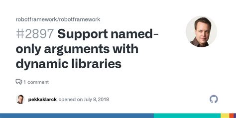 Support Named Only Arguments With Dynamic Libraries · Issue 2897