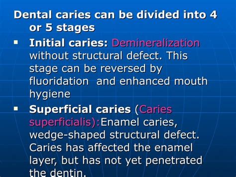 Classification Of Dental Caries PPT