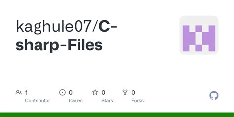 github kaghule07 c sharp files