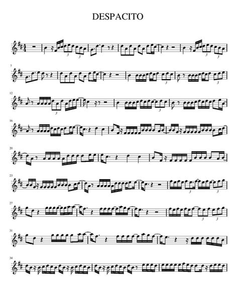 Despacito Violin Sheet Music Free Sheet Music