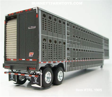 Item Trl 1905 Gun Metal Gray Sided Silver Trim Tandem Axle Wilson Sil