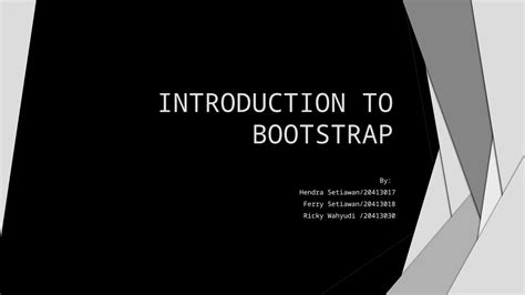 pptx introduction to bootstrap basic knowledge dokumen tips