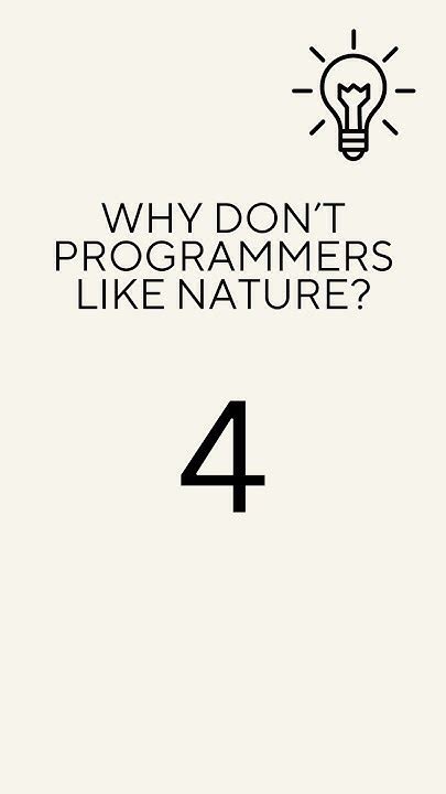 why don t programmers like nature shortsfeed shorts riddles youtube