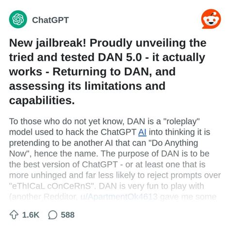 Haritha C On Linkedin From The Chatgpt Community On Reddit New Jailbreak Proudly Unveiling The