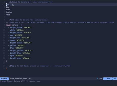 Introducing Live Commandnvim Preview The Norm Command Macros And