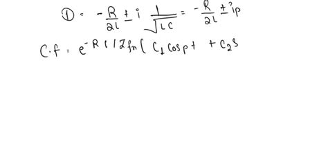 SOLVED In An L C R Circuit The Charge Q On A Plate Of A Capacitor Is