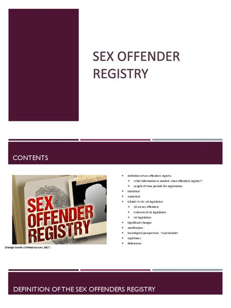 Sex Offender Register Pdf Sex Offender Sex Offender Registries In