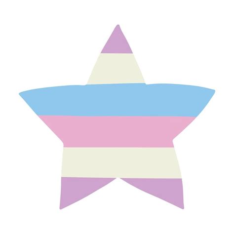 Lgbtqia Colorful Star Shape Intersex Pride Flag Happy Pride Day Lgbtq