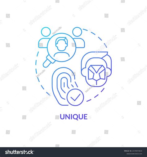 Unique Blue Gradient Concept Icon Biometric Stock Vector Royalty Free 2174473633 Shutterstock
