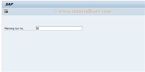 DRPA SAP Tcode Definition Of DRP Planning Run
