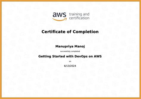Manupriya Manoj On Linkedin Devops Aws Certification