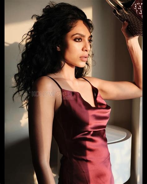 Dazzling Sobhita Dhulipala In A Maroon Dress For Bulgari Photoshoot