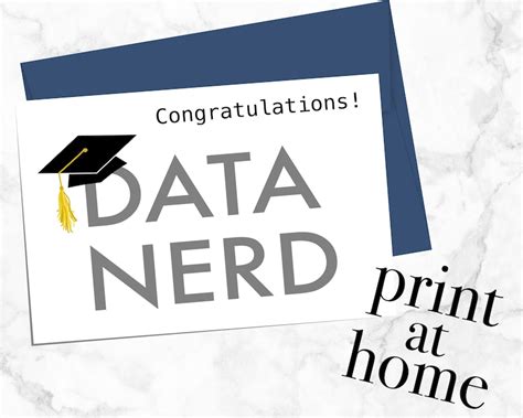 Data Science Graduation Card Graduation Card For Statisticians Etsy