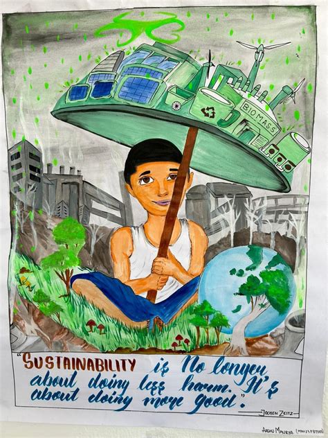 Poster On Sustainable Development Poster Drawing Art Drawings For