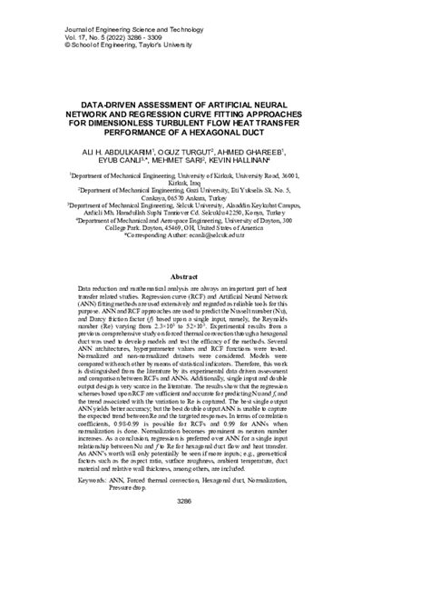 Pdf Data Driven Assessment Of Artificial Neural Network And