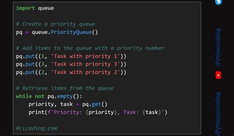 Did You Know — Python Has A Built In Priority Queue ~ Computer Languages Clcoding