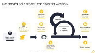 Agile Techniques For IT Team Developing Agile Project Management Workflow PPT PowerPoint