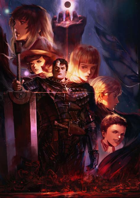 Guts Griffith Casca Schierke Femto And More Berserk Drawn By