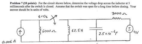 Solved Problem 7 10 Points For The Circuit Shown Below