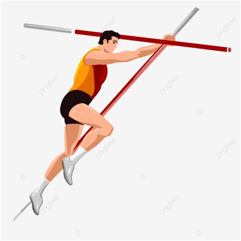 장대 높이 뛰기 장대 높이뛰기 장대 벡터 일러스트 만화와 스티커 클립 아트 선수 상표 클립 아트 Png 일러스트 및 벡터 에 대한 무료 다운로드 Pngtree