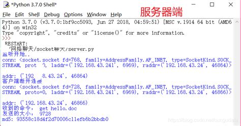 【python】基于socket编程（聊天文件传输）基于 Python Socket 编程的聊天、文件传输或信息传输的软件 Csdn博客