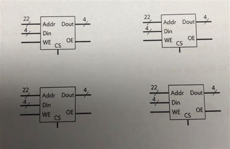 Solved Configure An 8m X 8 Bit Memory System Using The Four