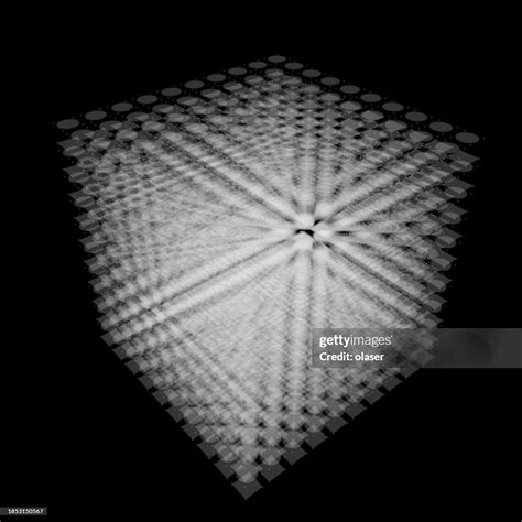 3d Cube Abstract Cube With Many Connections Diminishing Perspective High Res Vector Graphic