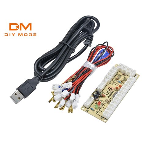 DIYMORE Zero Delay Arcade USB Encoder PC To Joystick Button For MAME Fight Stick Control