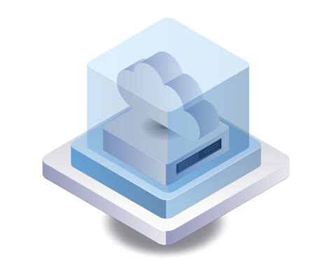 Blockchain Analysis Cloud Server Technology Flat Vector Image