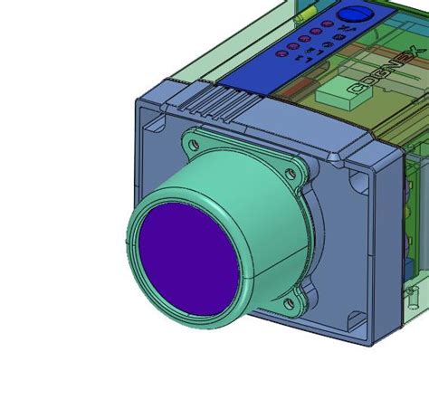 康耐视固定式条码读码器dm500详细 Step 模型图纸下载 懒石网