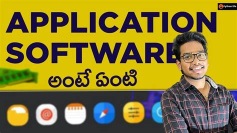 Application Software Application Software In Telugu Computer Basics In Telugu Youtube