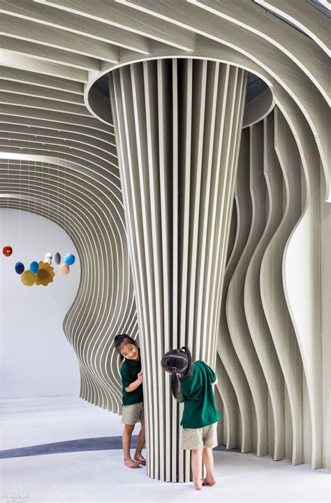 Laboratory For Visionary Architecture Integrates Organic Forms For A Kindergarten School In