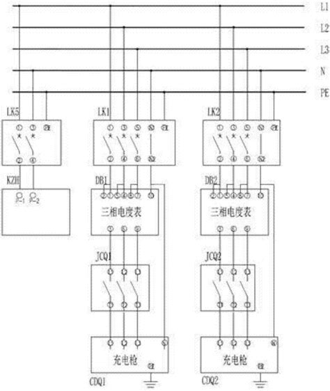 一种一桩四枪的电动汽车交流充电桩系统的制作方法 2