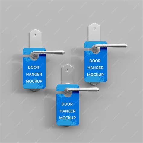 Premium Psd 3d Door Hanger Mockup