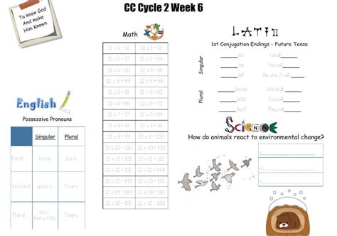 Cc Weekly Memory Work Cycle 2 Etsy