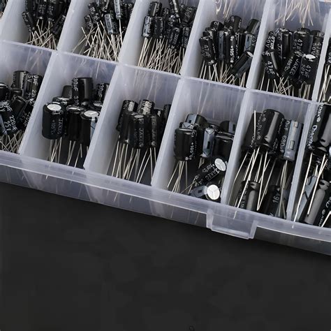 500pc Radial Electrolytic Capacitor Assortment Kit 24 Value 01uf