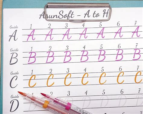 Neat Cursive Letter Practice Template For Girls Cursive Etsy Artofit