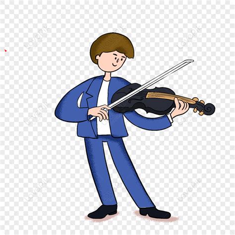 바이올린 연주 소년 Png 일러스트 무료 다운로드 Lovepik