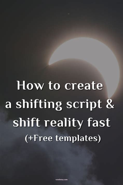 How To Create A Shifting Script Shift Fast Free Templates Artofit