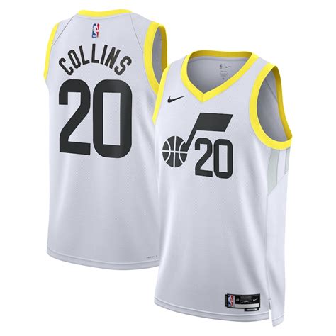 Utah Jazz Nike Association Edition Swingman Jersey White John