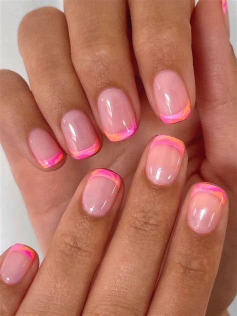 Pink French Tip Nails 45 Stylish Designs And Ideas French Tip Nails