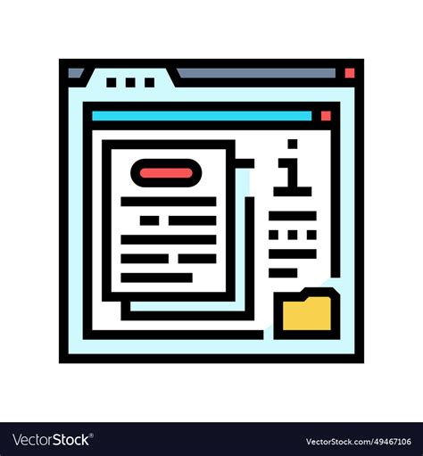 Software Documentation Color Icon Royalty Free Vector Image