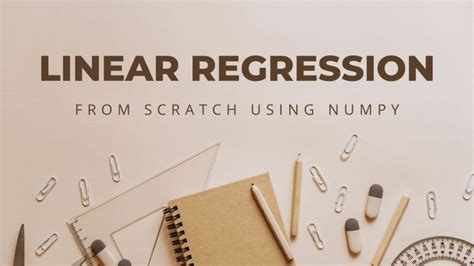 Claude Stein On Linkedin Linear Regression From Scratch With Numpy