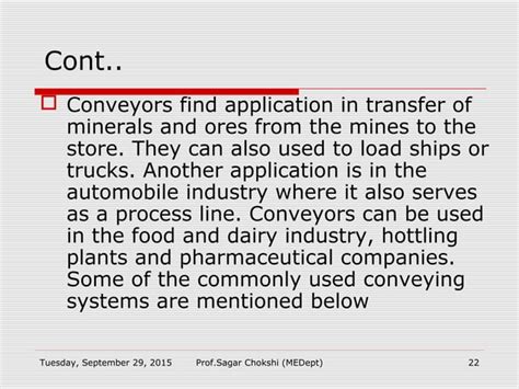 Design Of Material Handeling Equipment PPT Logistics And Transportation Industry Industries