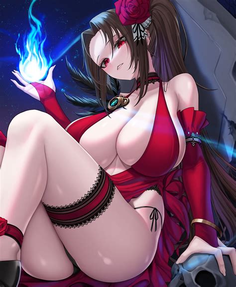 Rule 34 1girls Big Breasts Blue Fire Blue Flame Bracelet Breasts