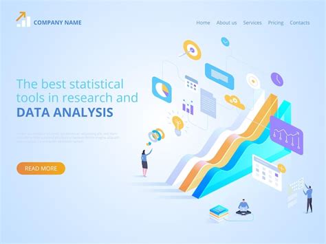 Premium Vector The Best Statistical Tools In Research And Data Analysis Isometric