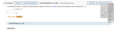 The Independent Variable X Is Missing In The Given Chegg