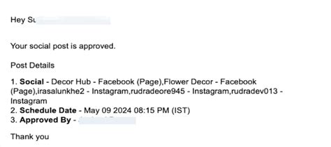 Coreilla Social Planner Notification For Failed Post Account