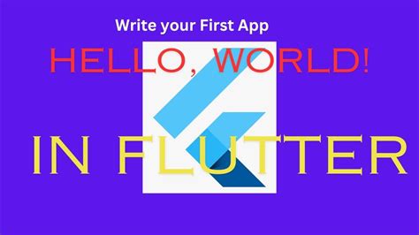 How To Create Hello World In Flutter Hello World Kaise Likhe Flutter Main Youtube